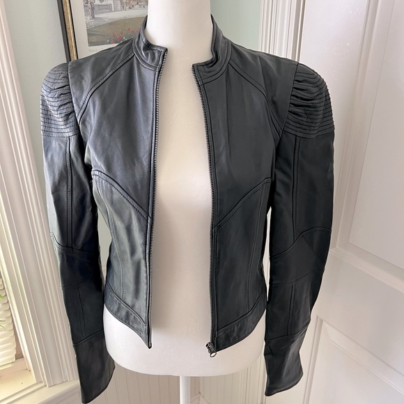 bebe | Jackets & Coats | Bebe Leather Jacket | Poshmark